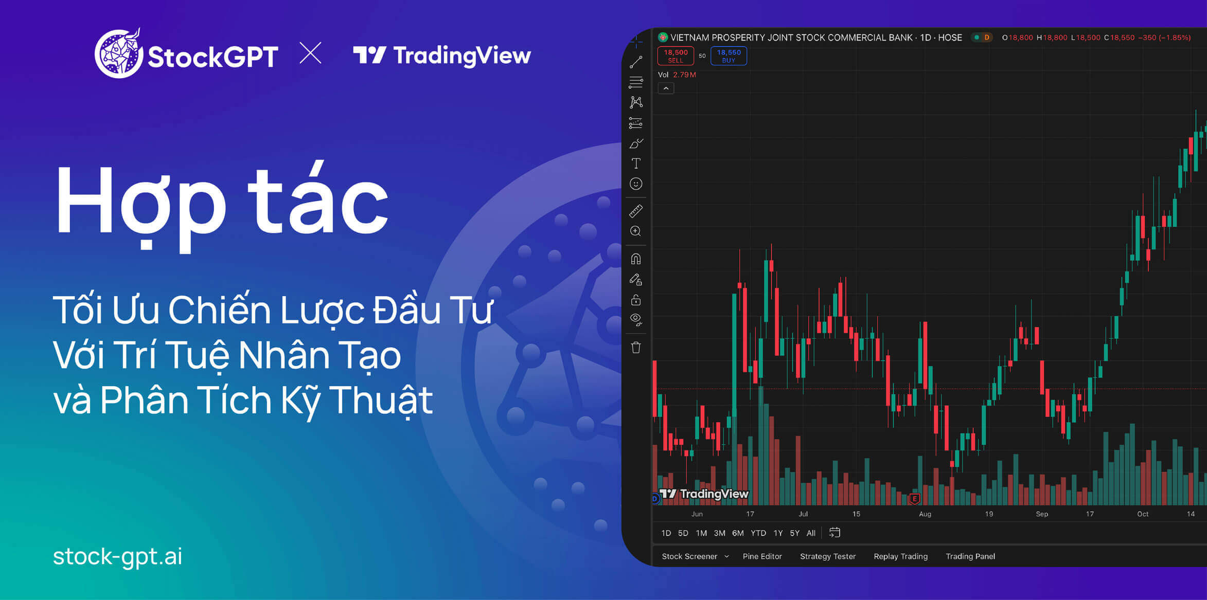 StockGPT hợp tác với TradingView